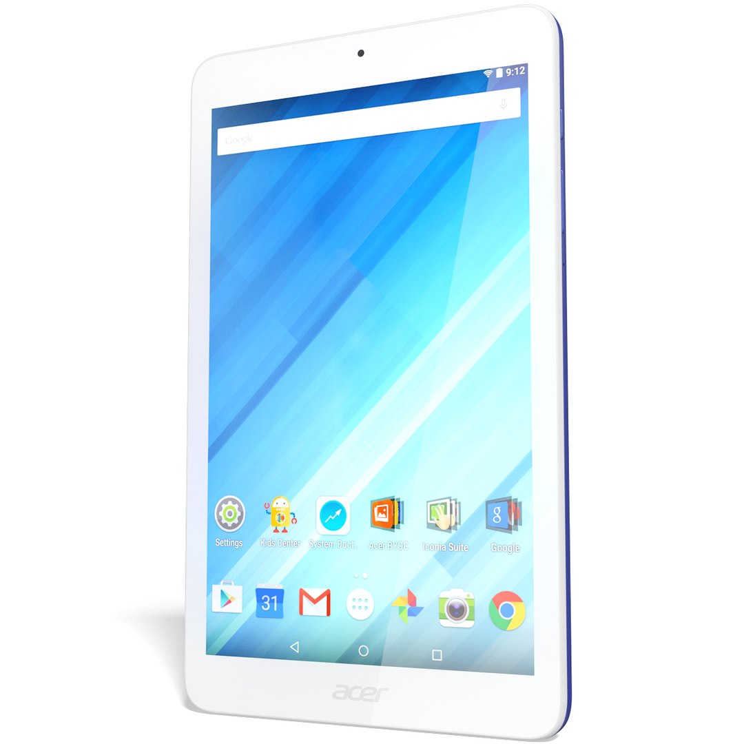 3d realistic acer iconia 8 model