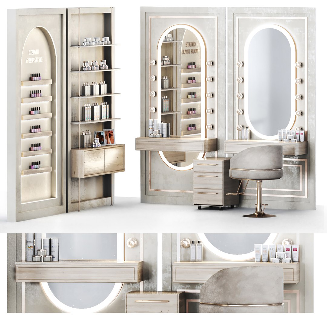 3D Model Beauty Salons And Cosmetics Showcase - TurboSquid 2188955