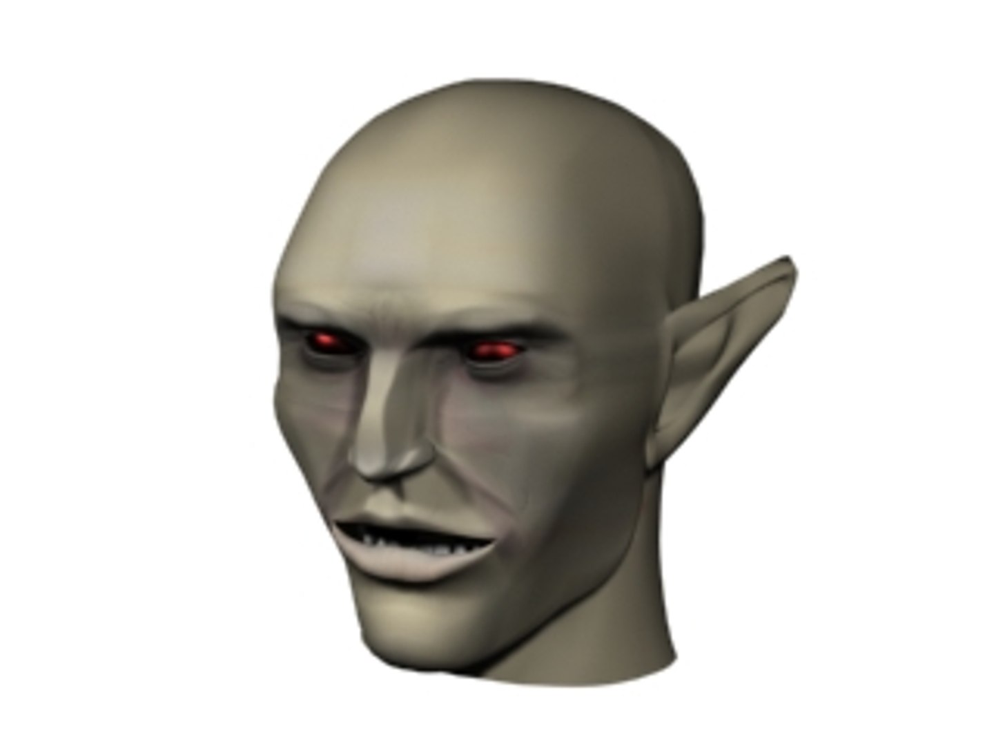 Vampire Head 3d Model