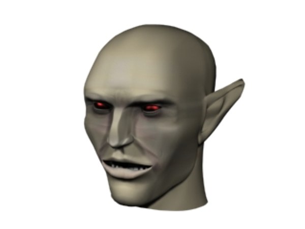 vampire head 3d model