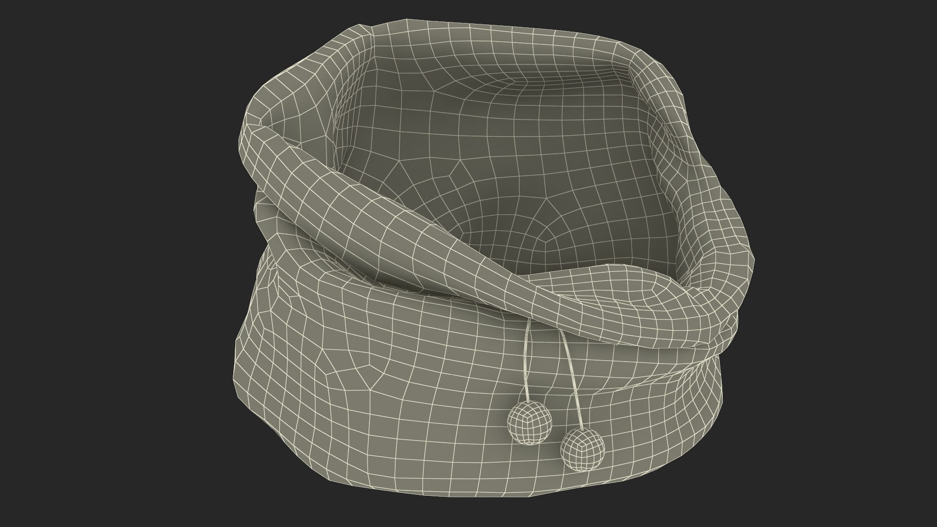 3D Santa Empty Bag Fur - TurboSquid 2195605