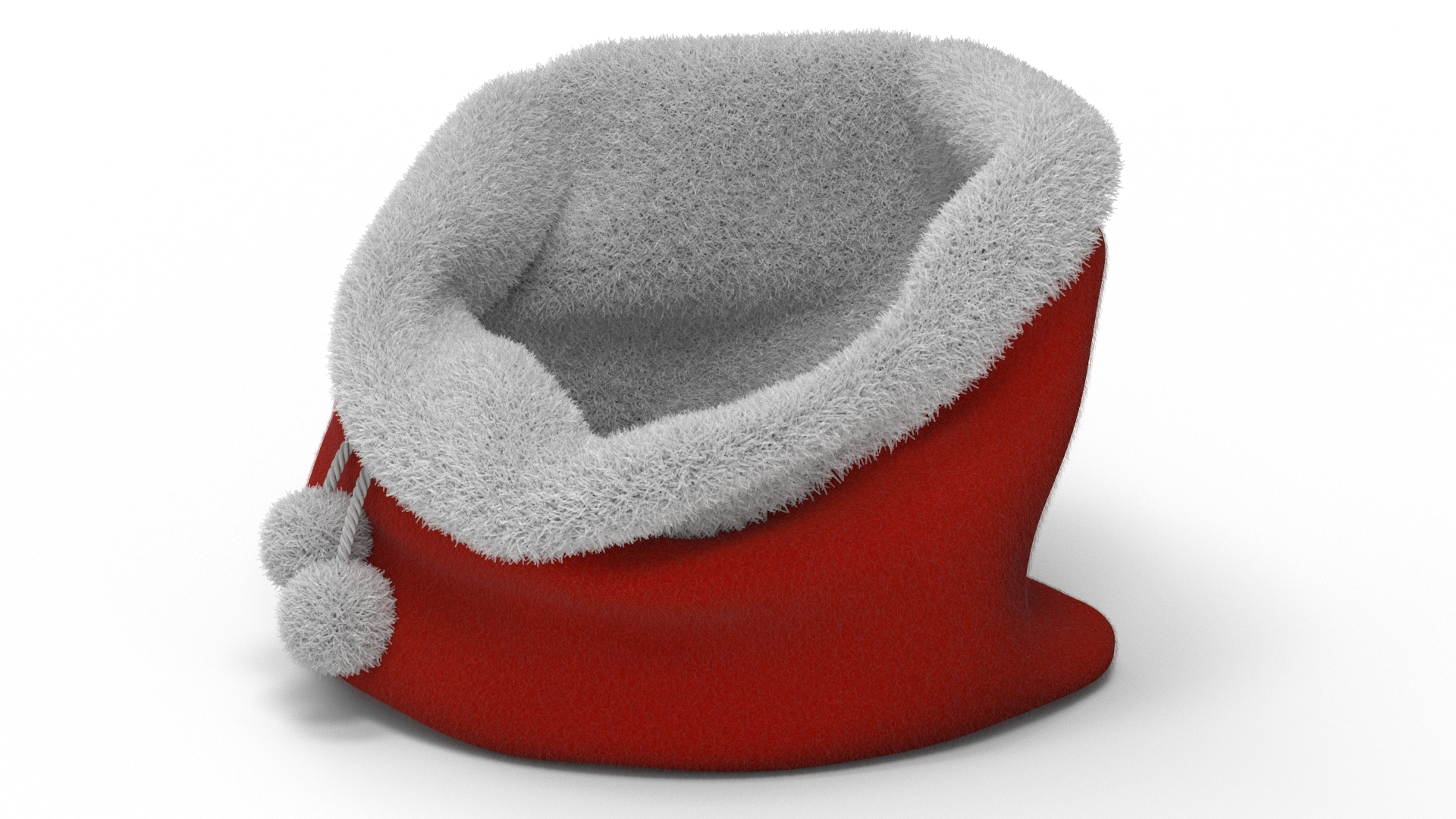 3D Santa Empty Bag Fur - TurboSquid 2195605