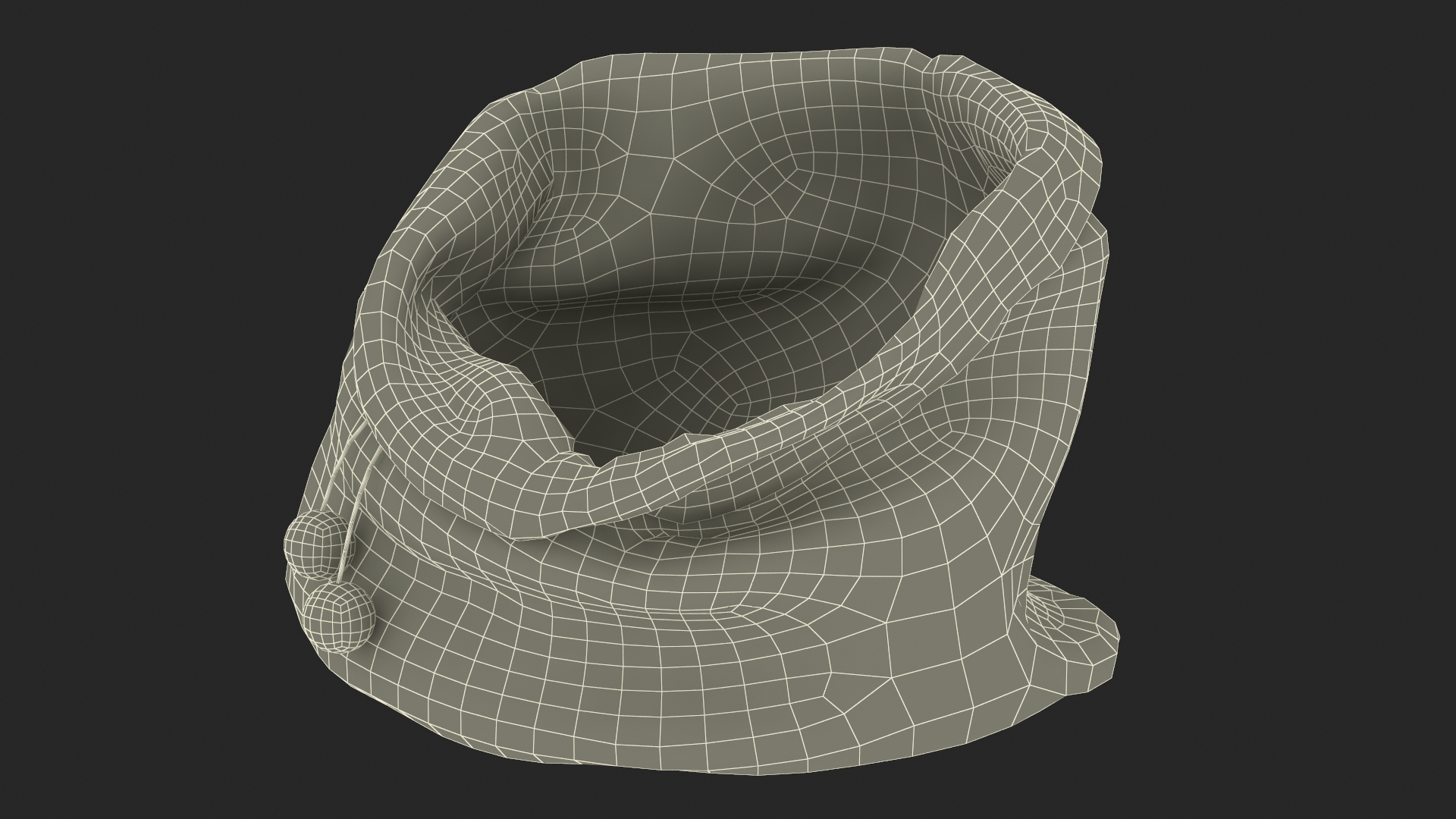 3D Santa Empty Bag Fur - TurboSquid 2195605