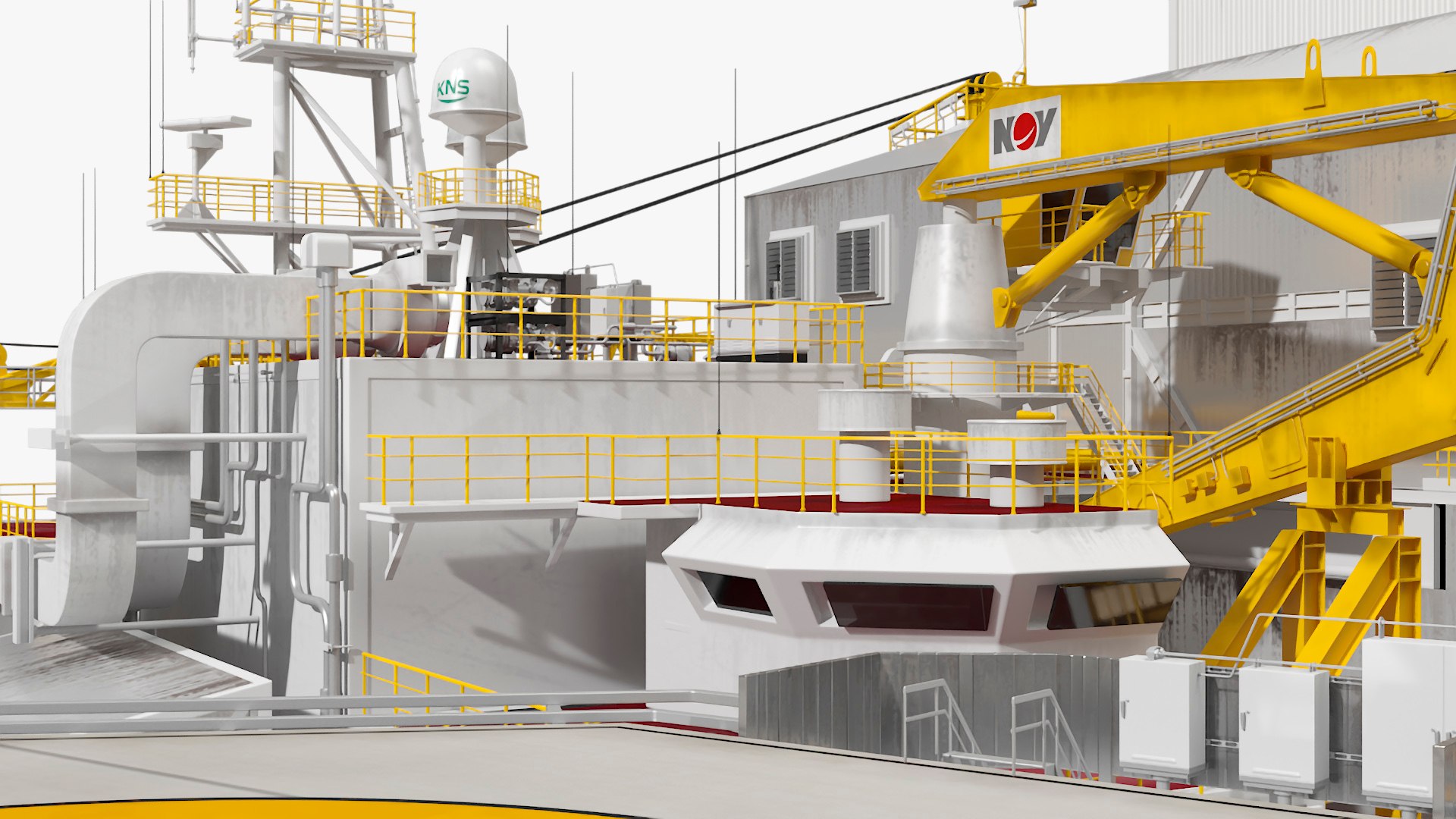 Semi-Submersible Offshore Oil Rig Platform Rigged 3D Model - TurboSquid ...