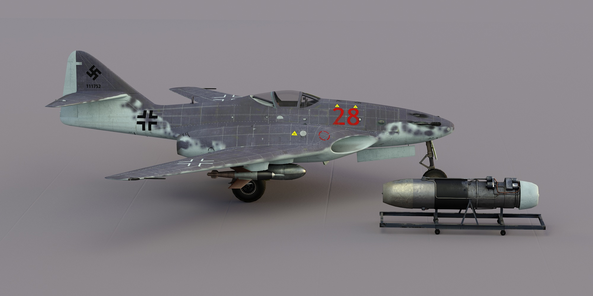 Me 262 HG 3 독일 전투기 3D 모델 - TurboSquid 1559639