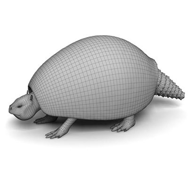 extinct glyptodon 3d model