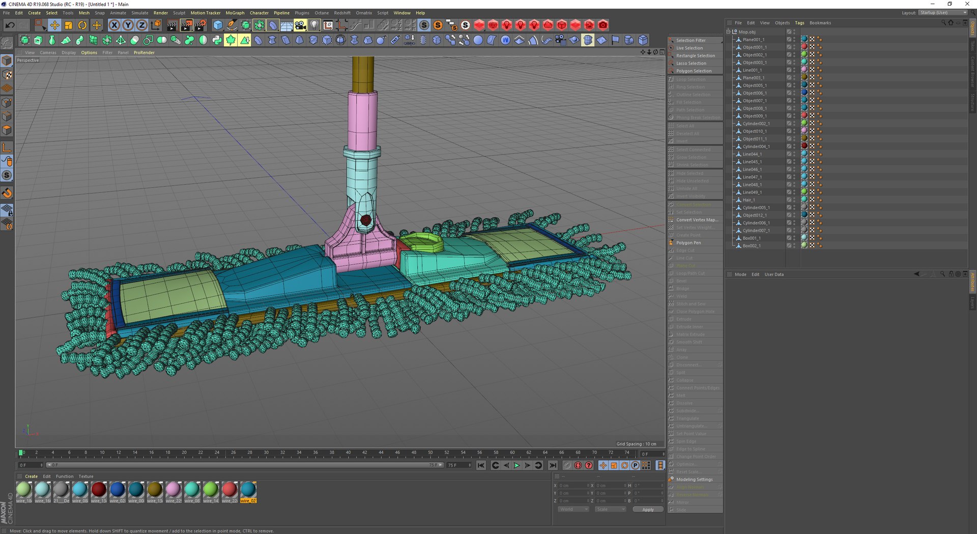 3D Mop Tool Model - TurboSquid 1700752