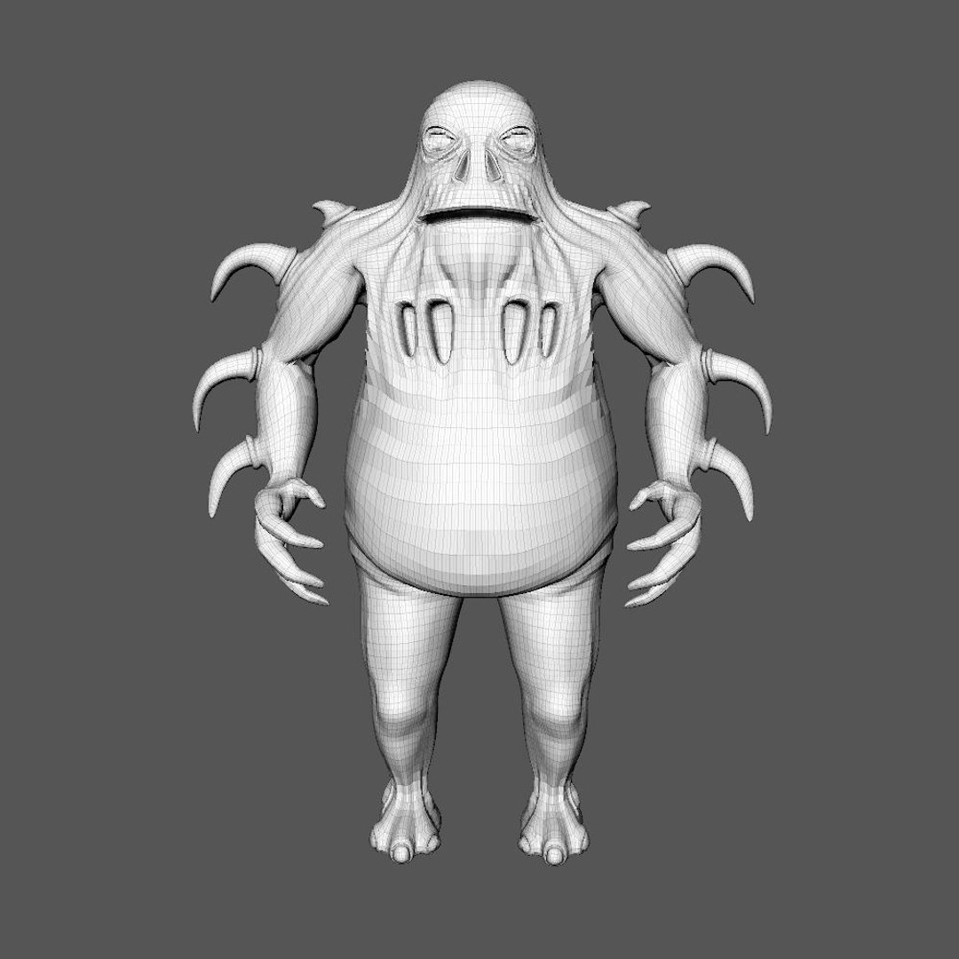 character creature monster 3d model