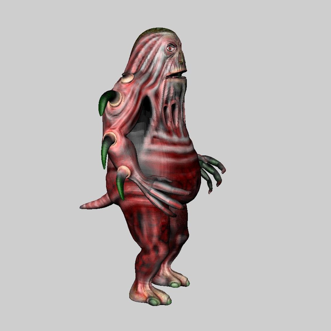 character creature monster 3d model