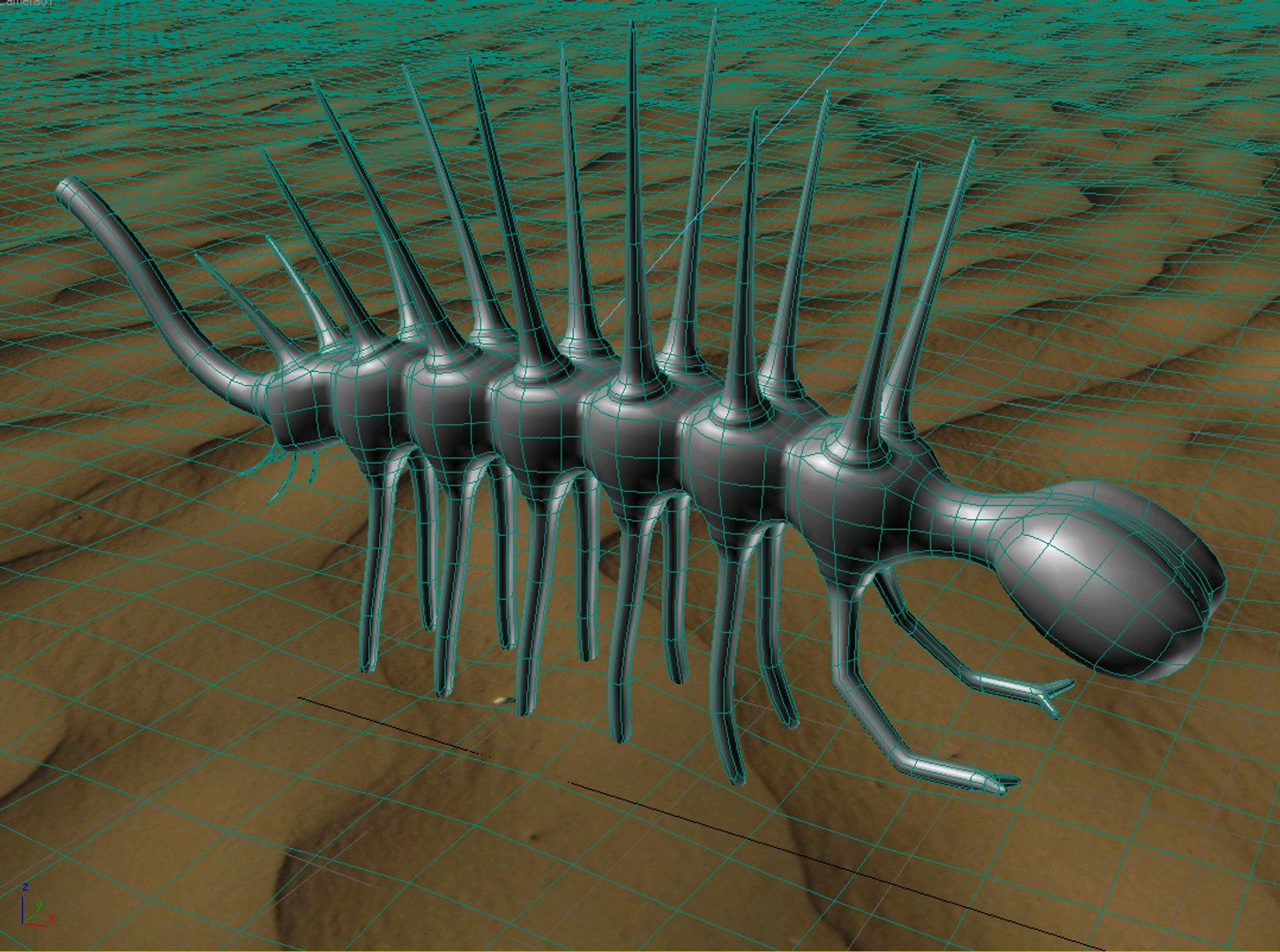 hallucigenia 3d max