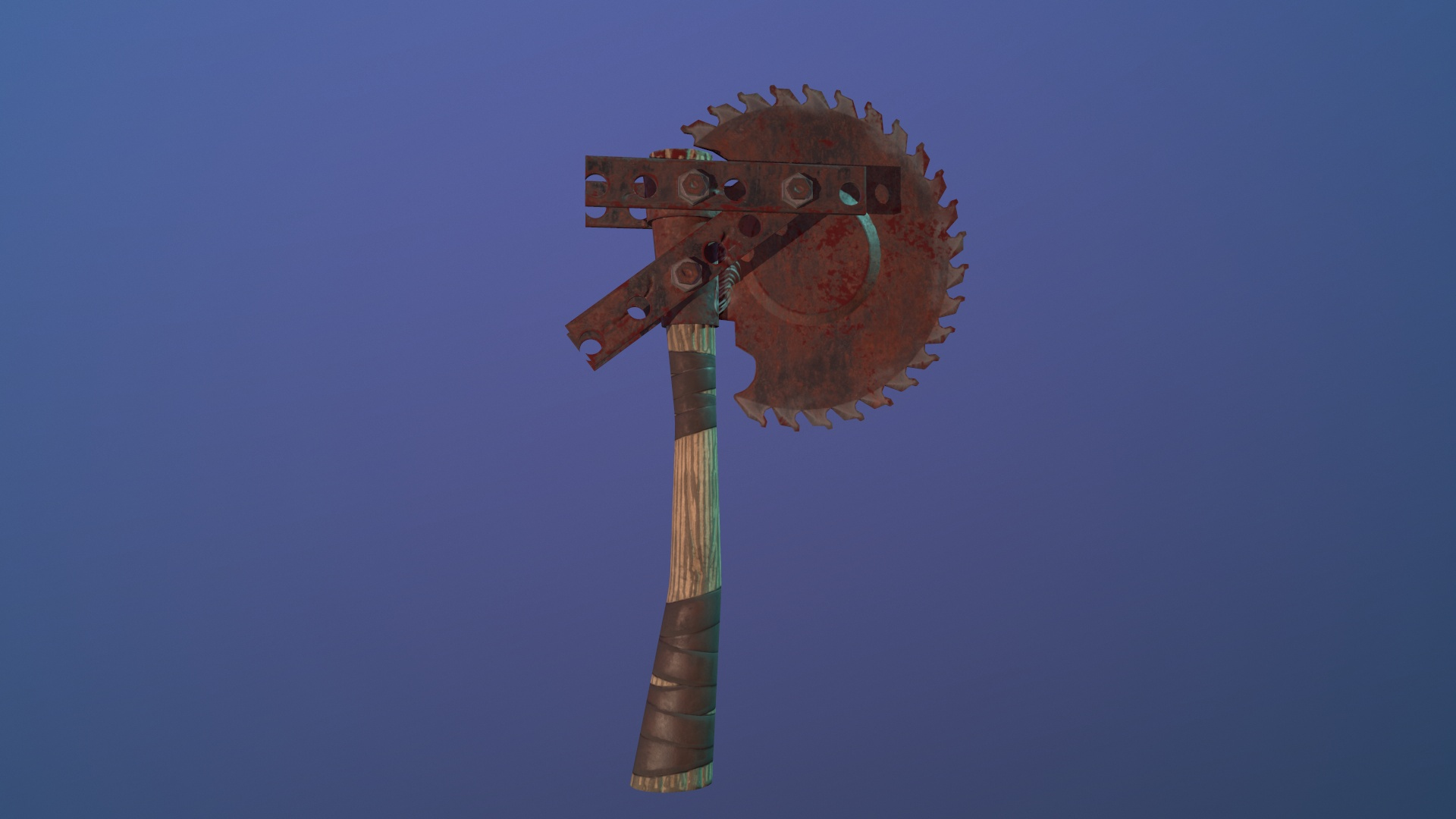 3D Model SAW AXE For Zombie Games - TurboSquid 1970020