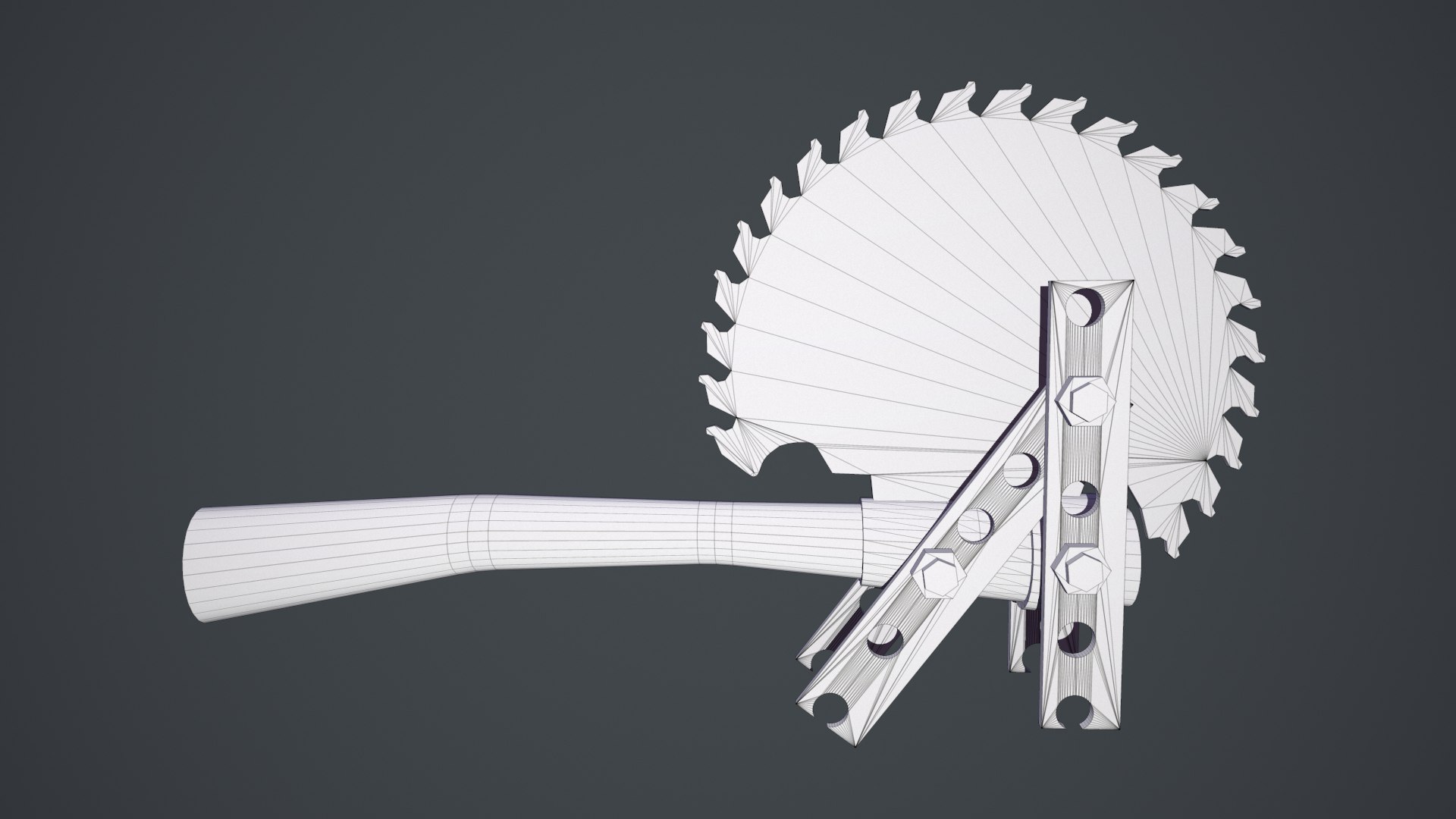 3D Model SAW AXE For Zombie Games - TurboSquid 1970020