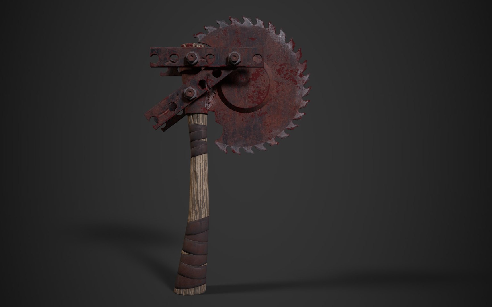 3D Model SAW AXE For Zombie Games - TurboSquid 1970020