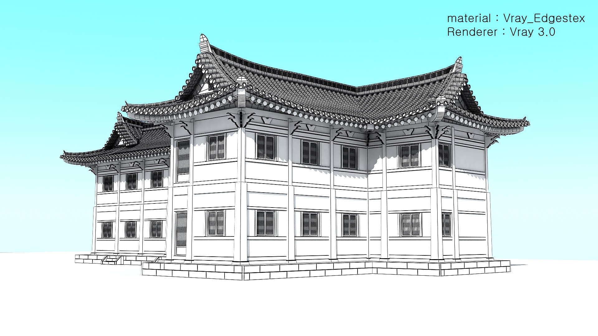 Hanok-restaurant 3D - TurboSquid 1198578