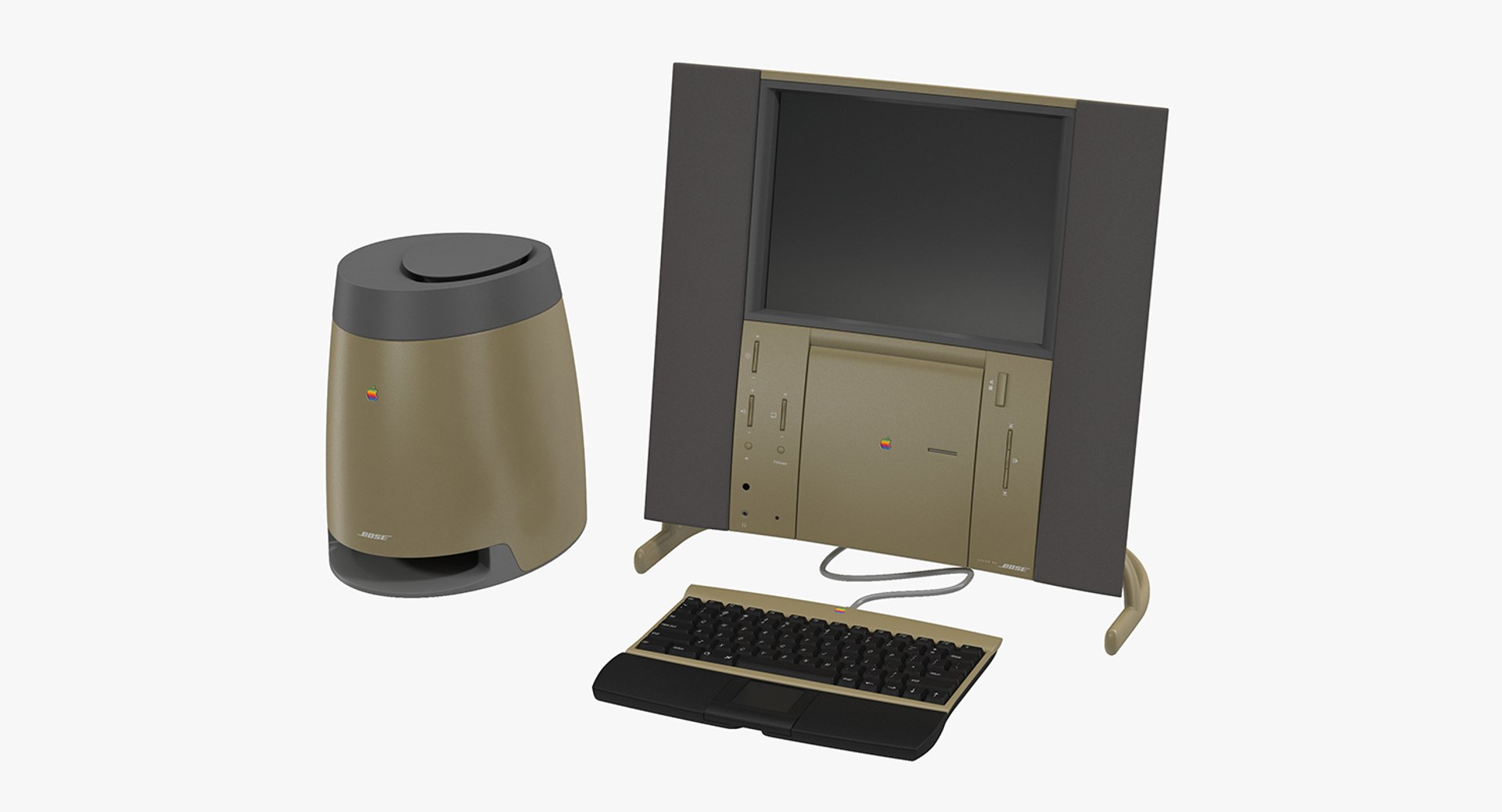 3D retro apple computers 2 model - TurboSquid 1521442