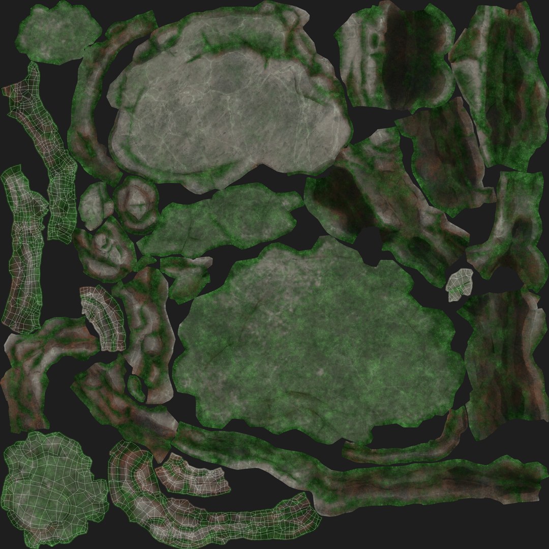 Mossy Cliff 3D Model - TurboSquid 1318534