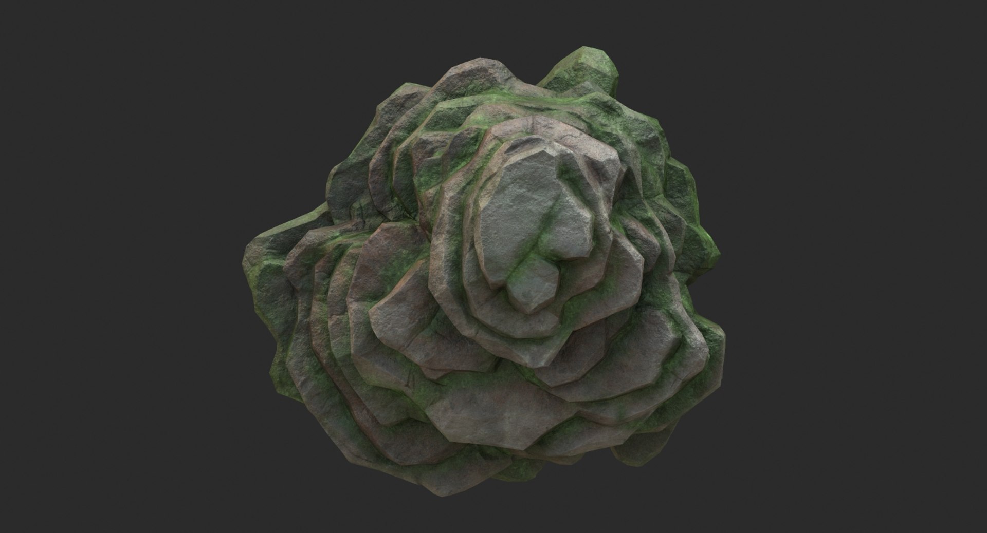 Mossy Cliff 3D Model - TurboSquid 1318534