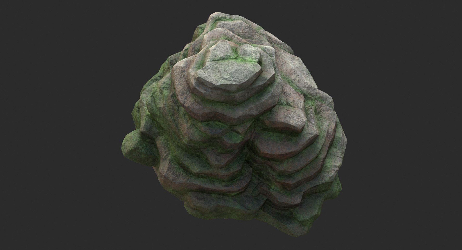 Mossy Cliff 3D Model - TurboSquid 1318534