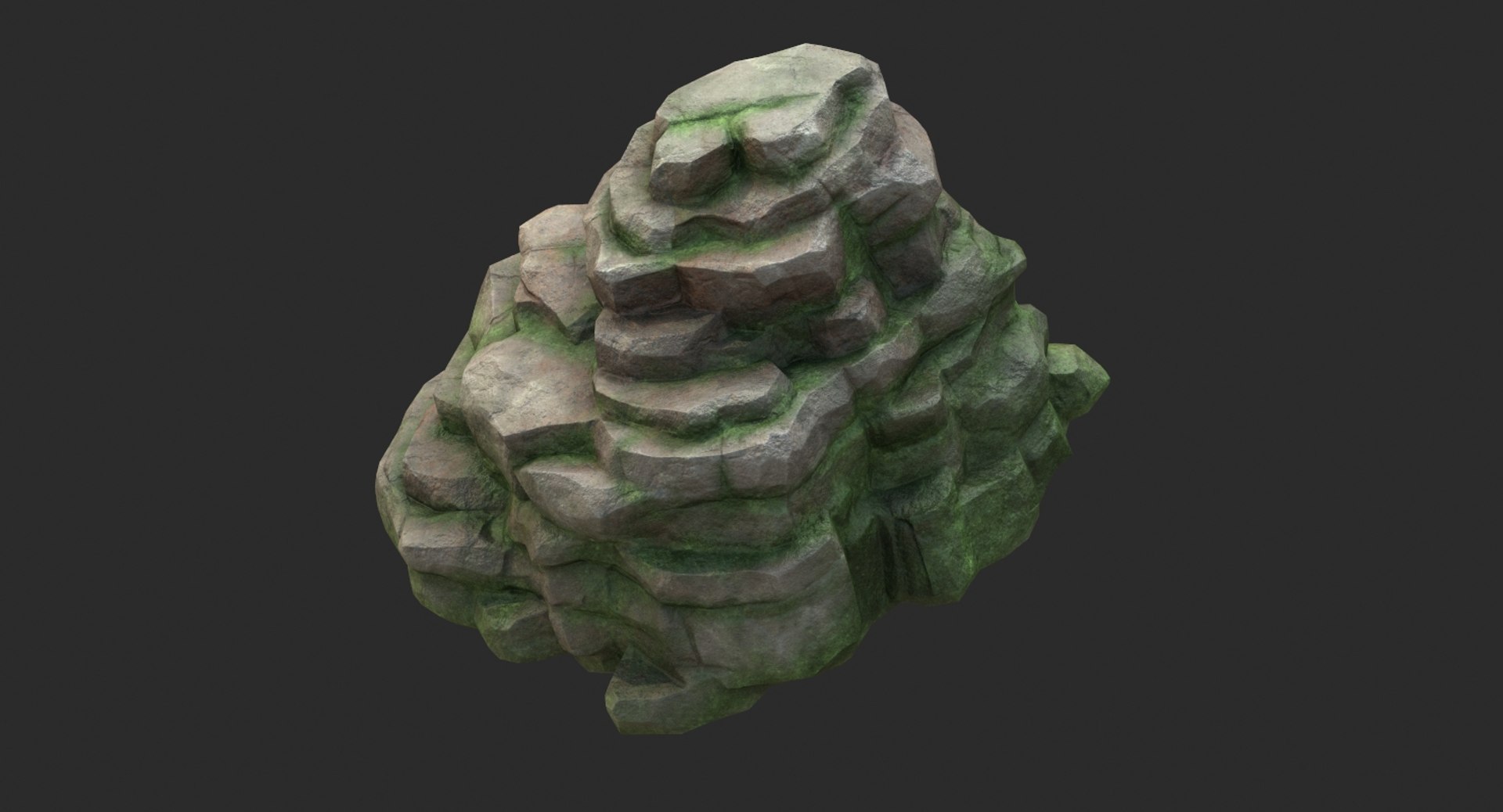 Mossy Cliff 3D Model - TurboSquid 1318534