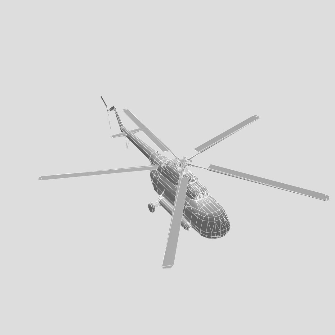 Mil Basic Helicopter 3d Max