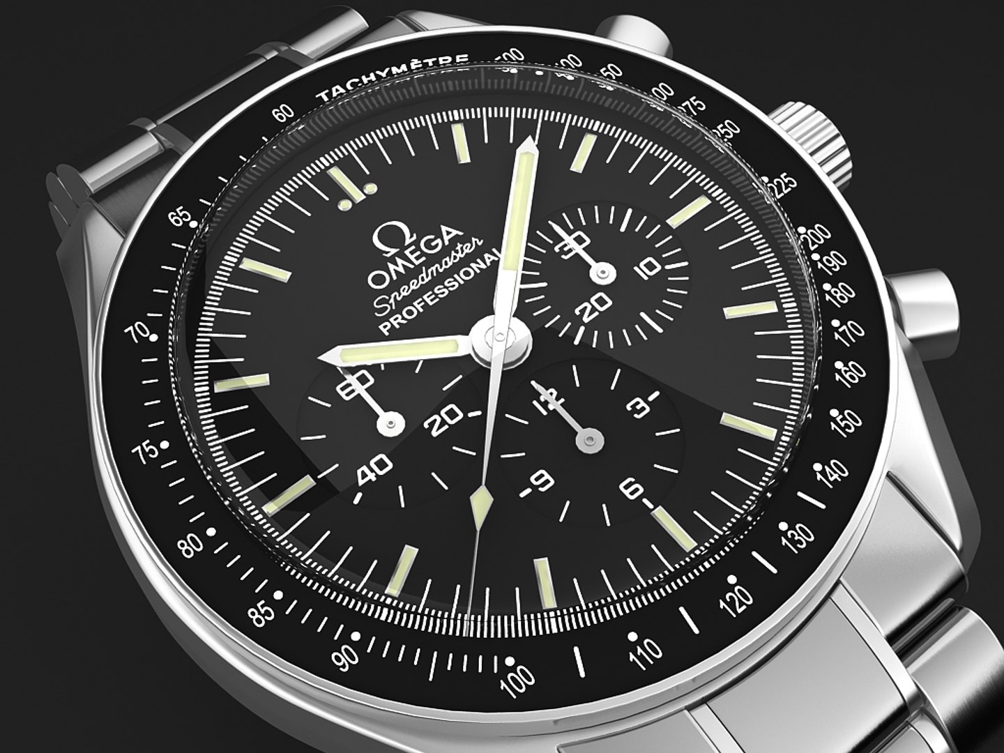 3d Model Watch Mens Omega