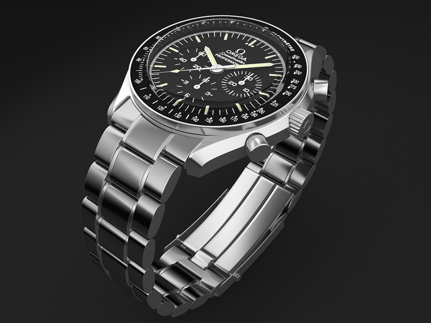 3d Model Watch Mens Omega