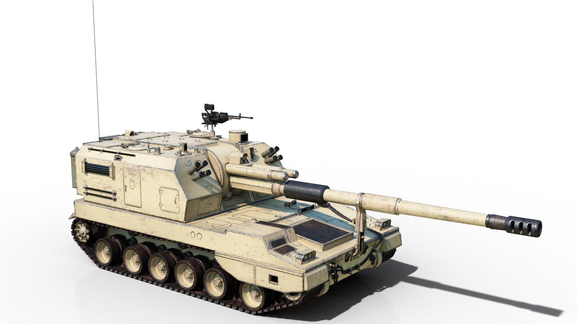 4 Coatings Of PLA Army PLZ05 155mm Self-Propelled Howitzer 3D ...