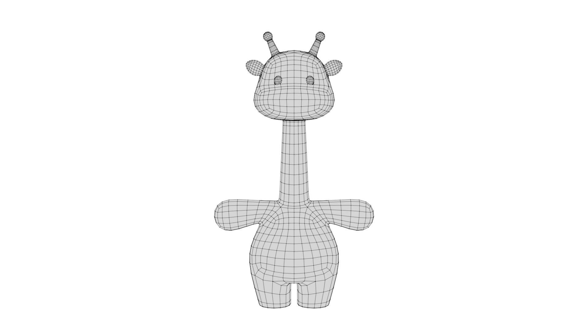 3D Rigged Cartoon Giraffe Model - TurboSquid 2242193