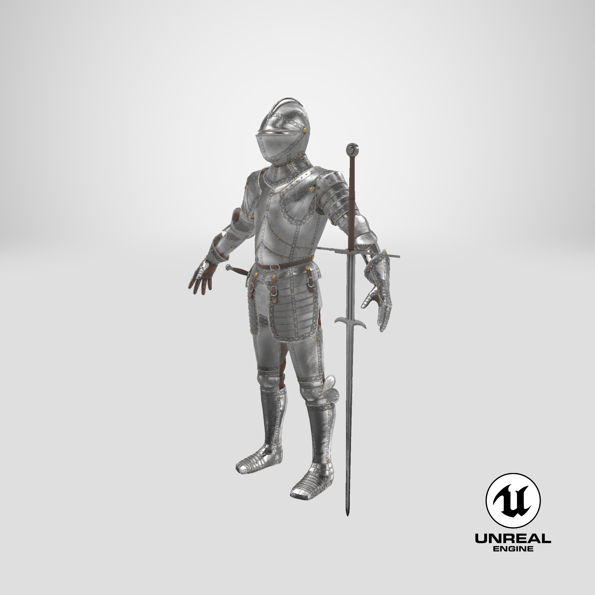 Medieval knight plate armor 3D model - TurboSquid 1521107