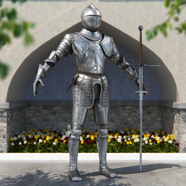Medieval knight plate armor 3D model - TurboSquid 1521107