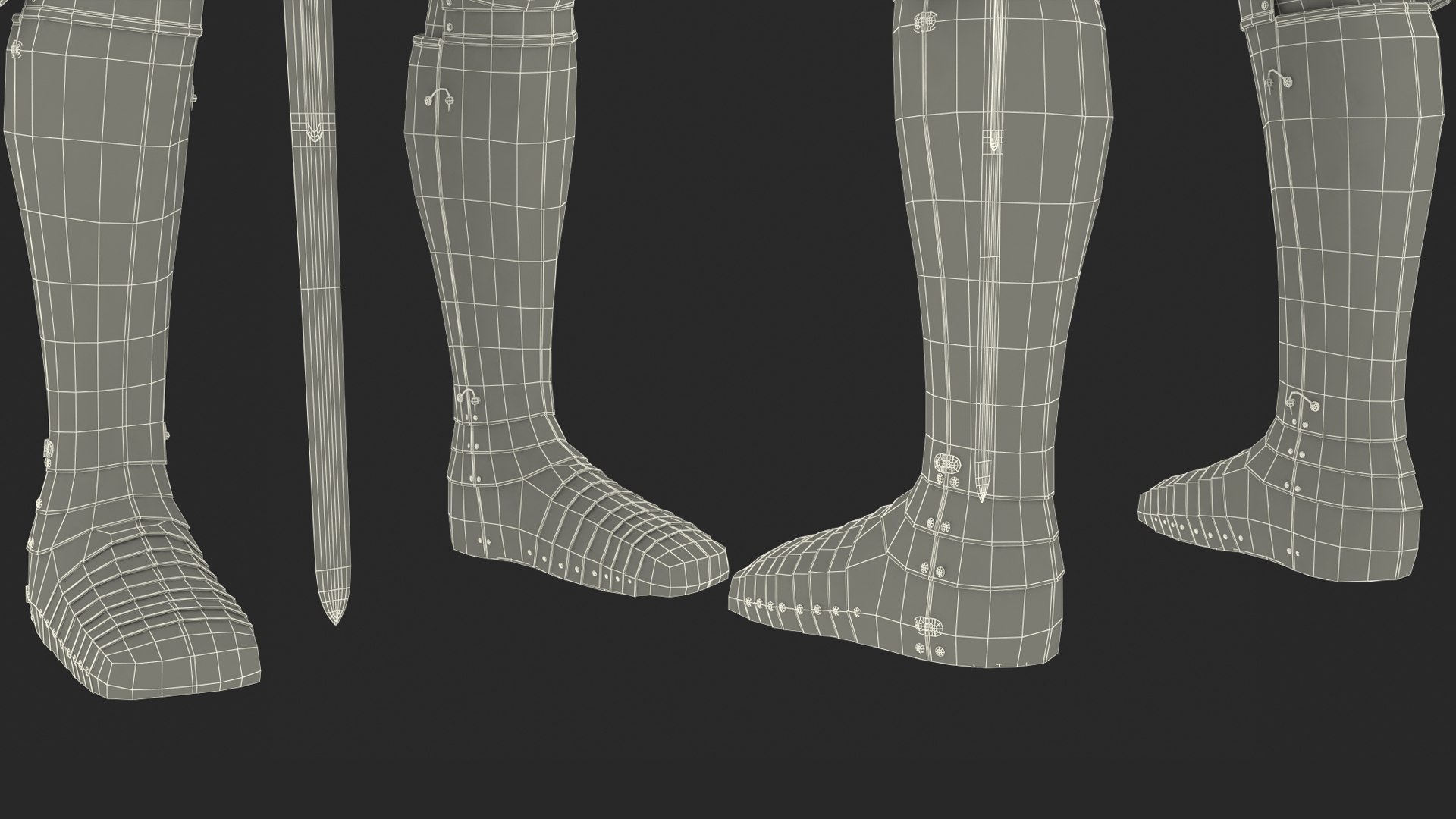 Medieval knight plate armor 3D model - TurboSquid 1521107