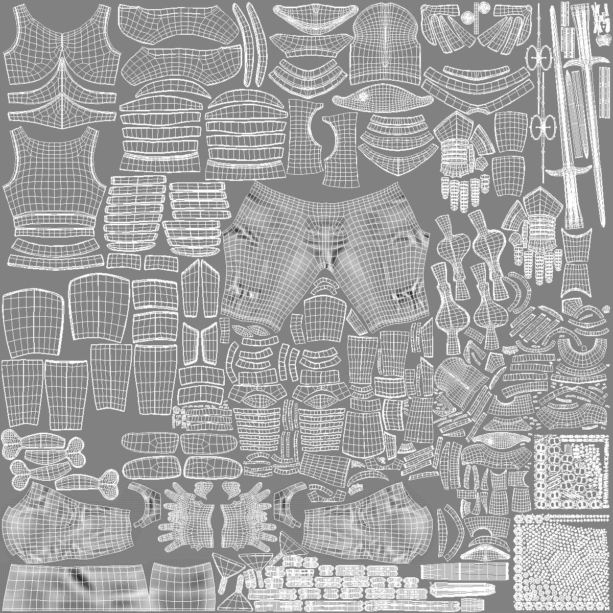 Medieval knight plate armor 3D model - TurboSquid 1521107