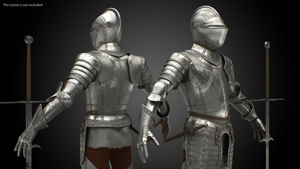 Medieval knight plate armor 3D model - TurboSquid 1521107