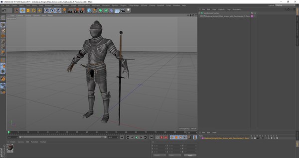 Medieval knight plate armor 3D model - TurboSquid 1521107