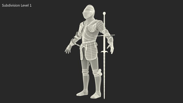 Medieval knight plate armor 3D model - TurboSquid 1521107