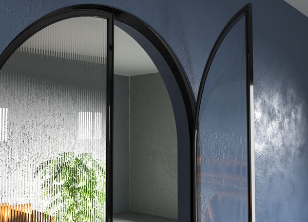 Glazed arch door 3D model - TurboSquid 1776355