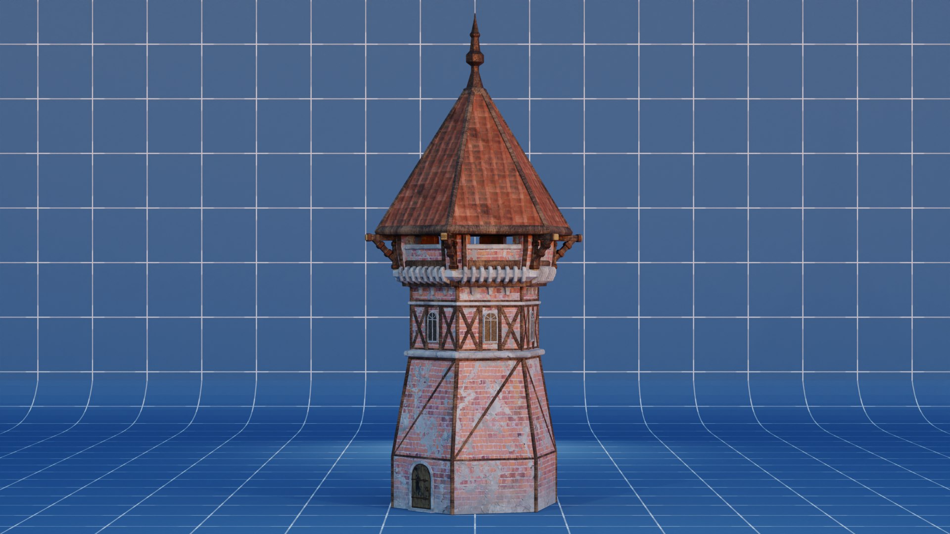 Medieval Watchtower 02 3D Model - TurboSquid 2248309