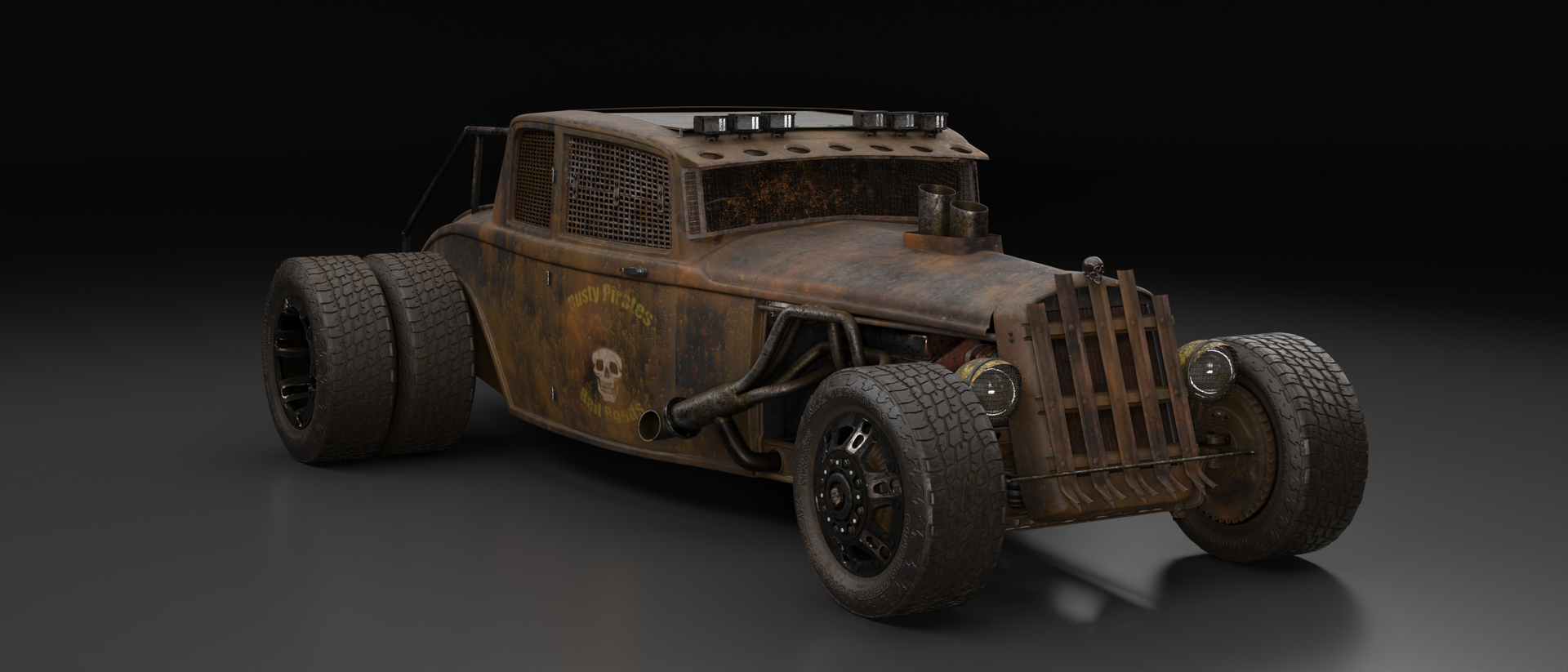 3D Mad Max style Hot Rod model - TurboSquid 1791357