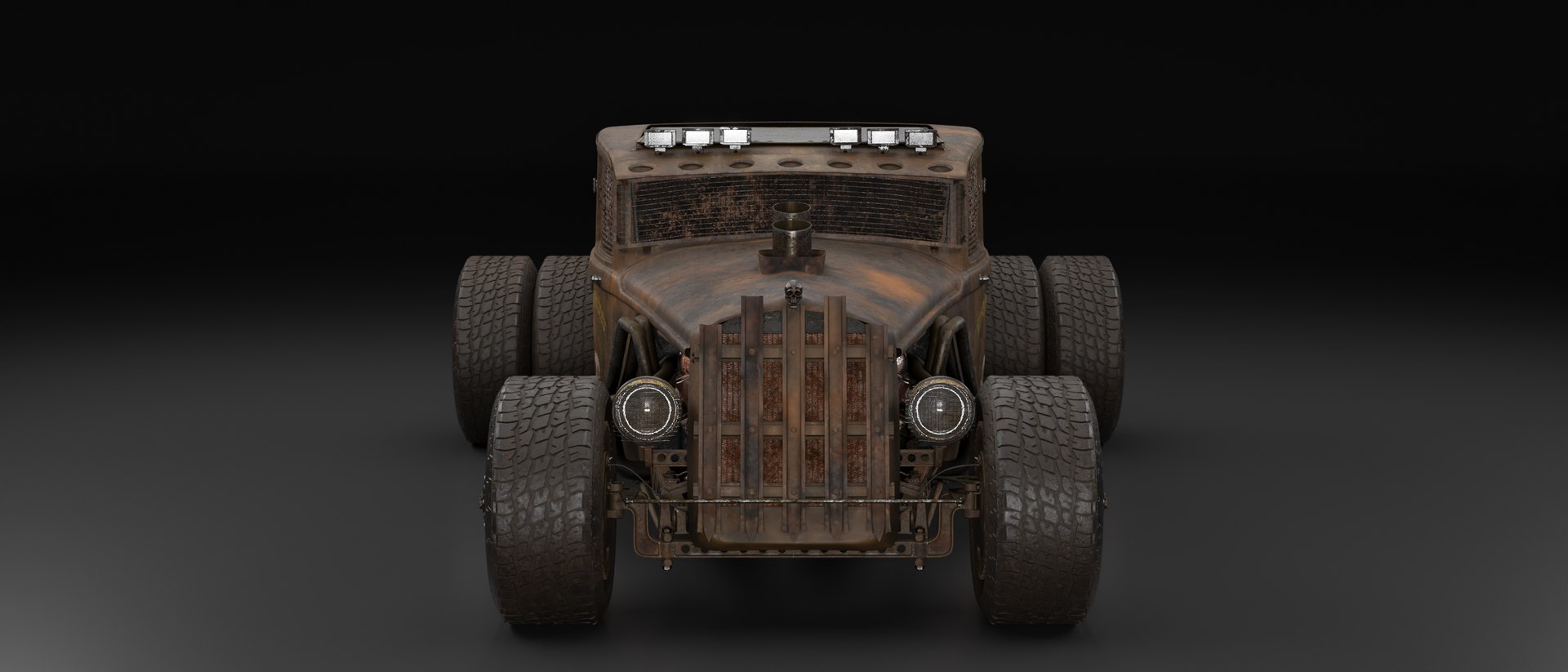 3D Mad Max Style Hot Rod Model - TurboSquid 1791357