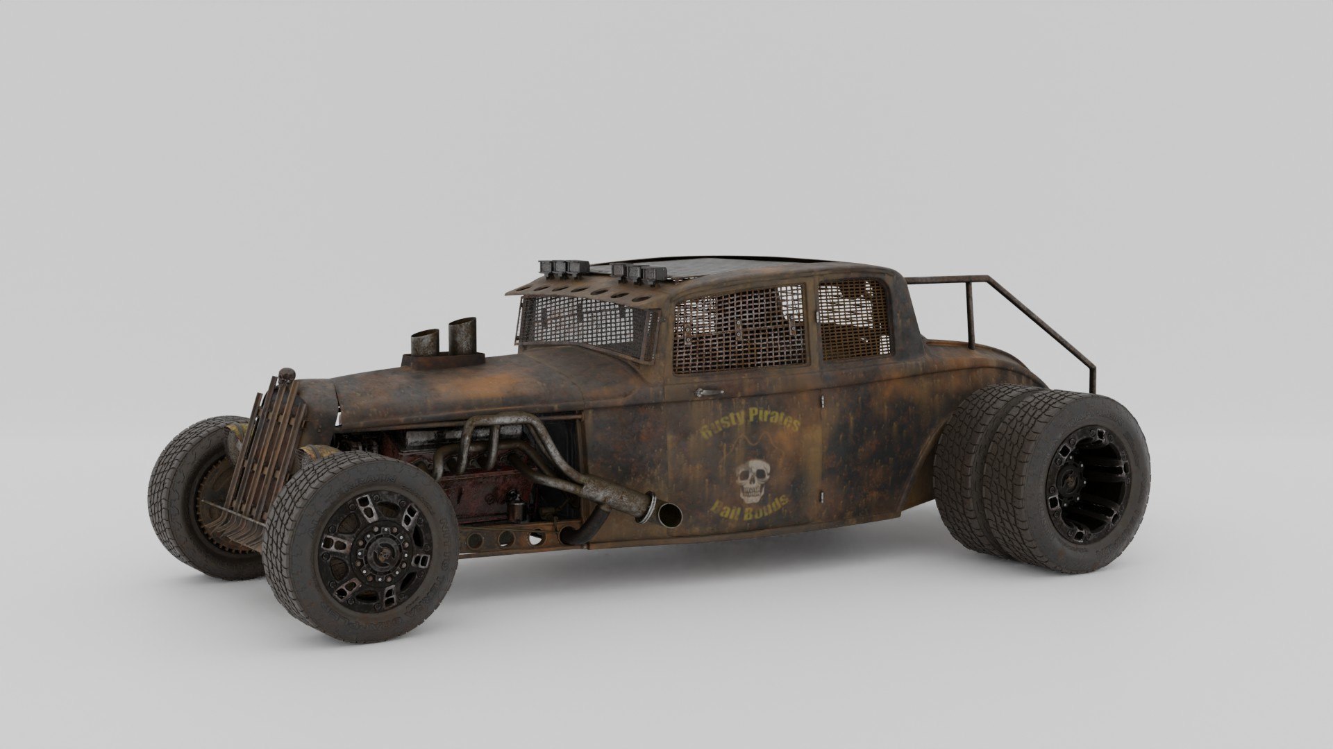 3D Mad Max style Hot Rod model - TurboSquid 1791357