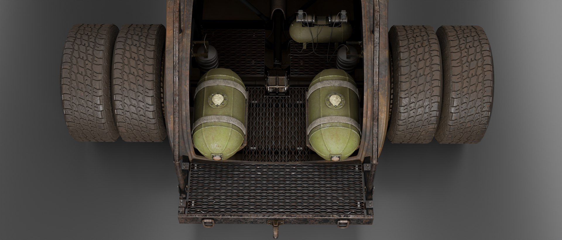 3D Mad Max Style Hot Rod Model - TurboSquid 1791357