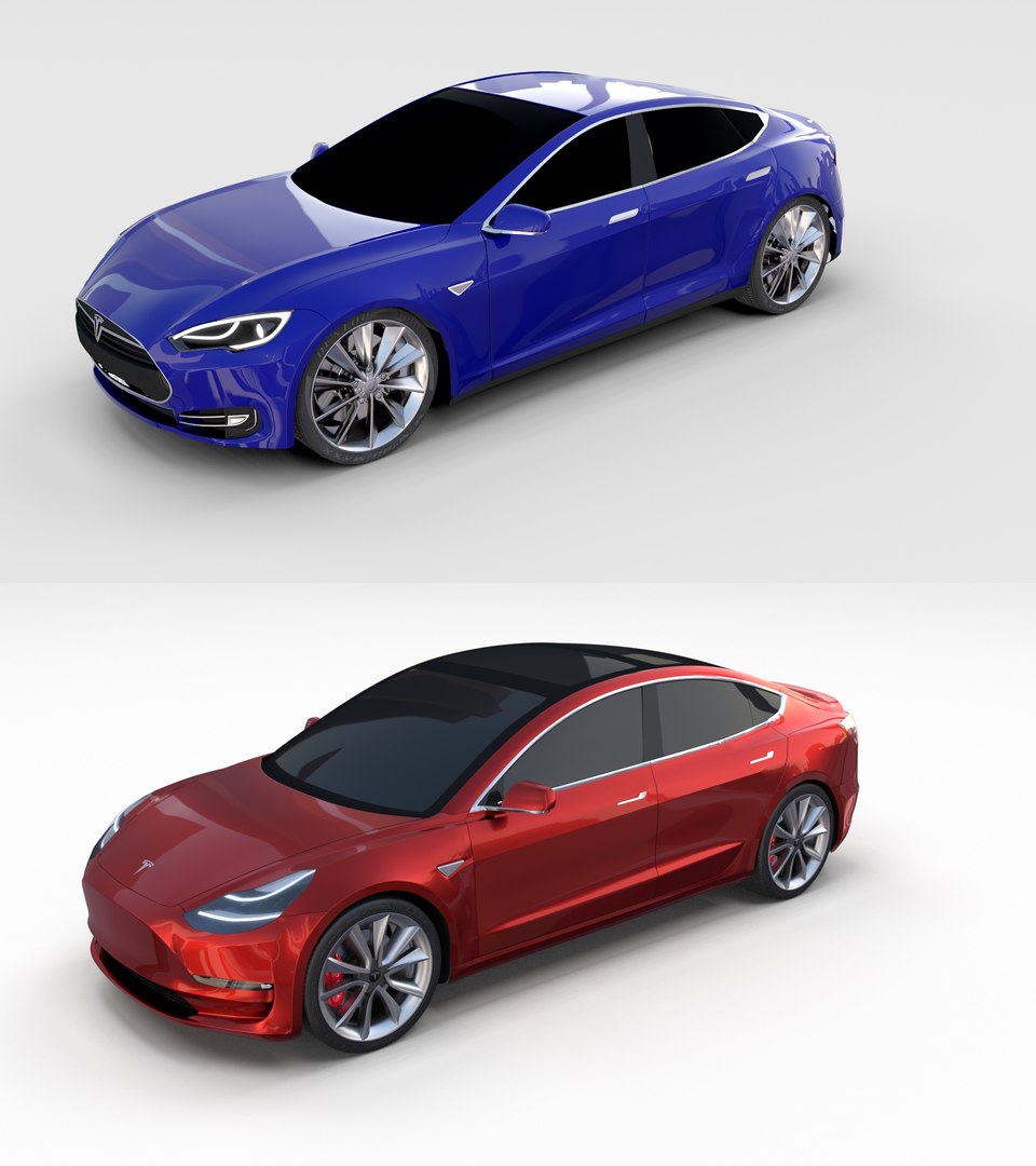3D Pack Tesla 3 S - TurboSquid 1154215