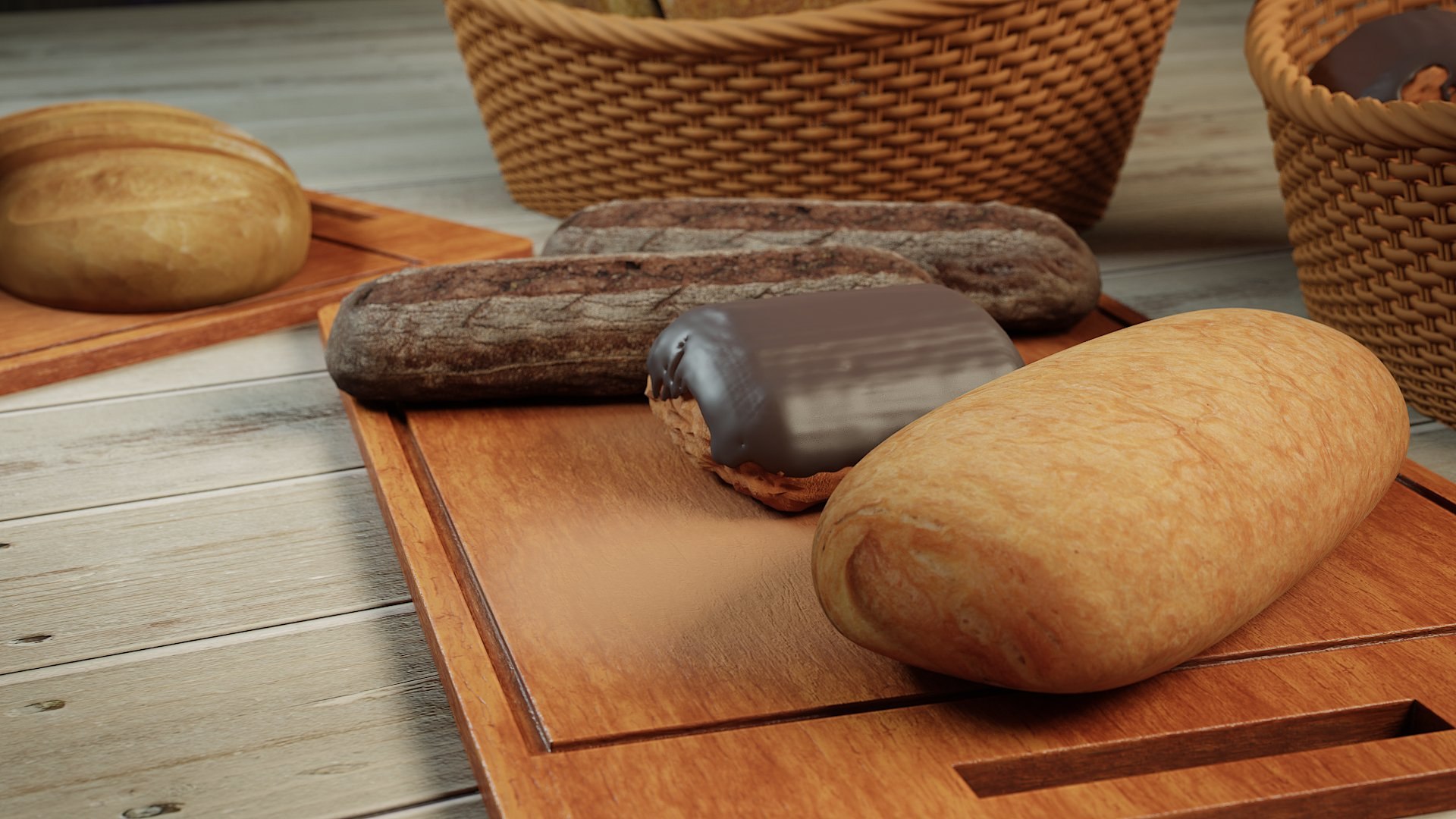3D Blender Bread - TurboSquid 1393828