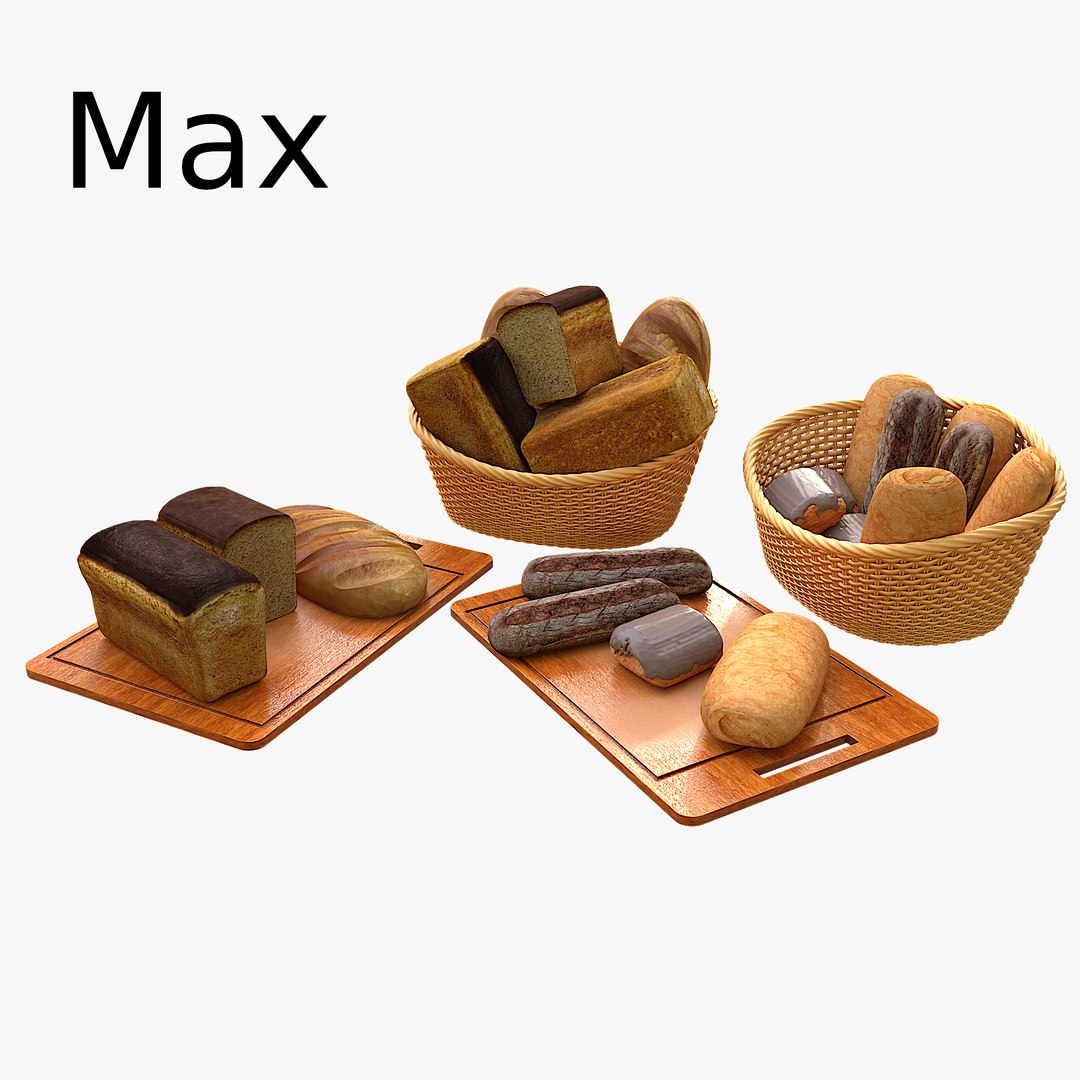 3D Blender Bread - TurboSquid 1393828