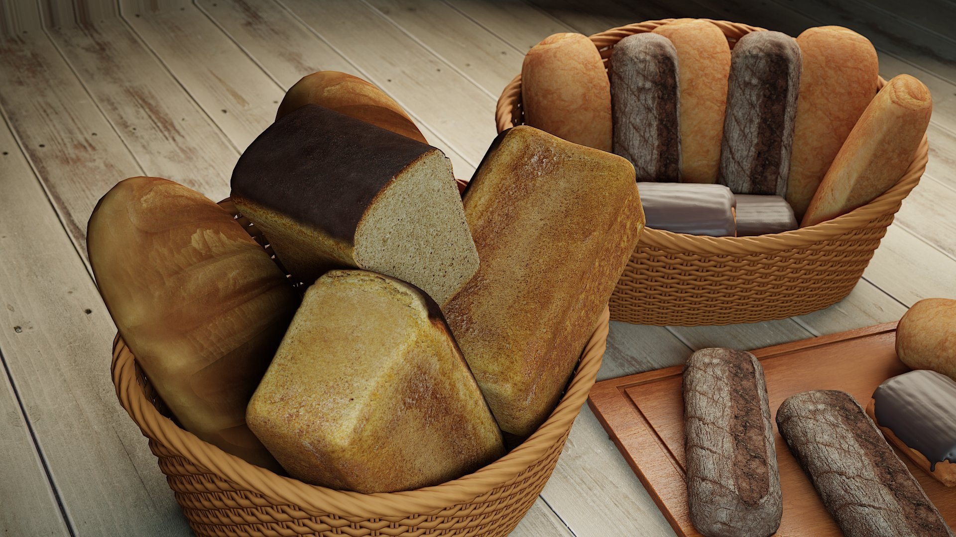 3D Blender Bread - TurboSquid 1393828