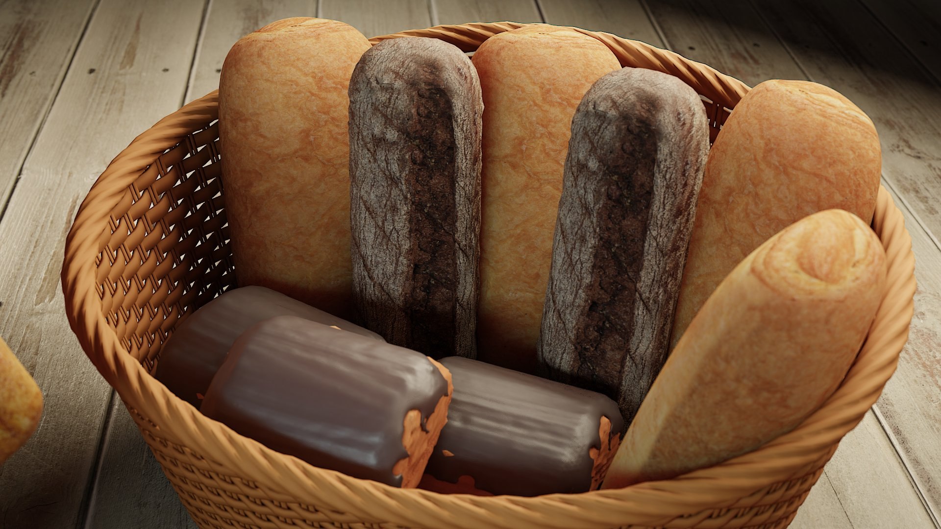 3D Blender Bread - TurboSquid 1393828
