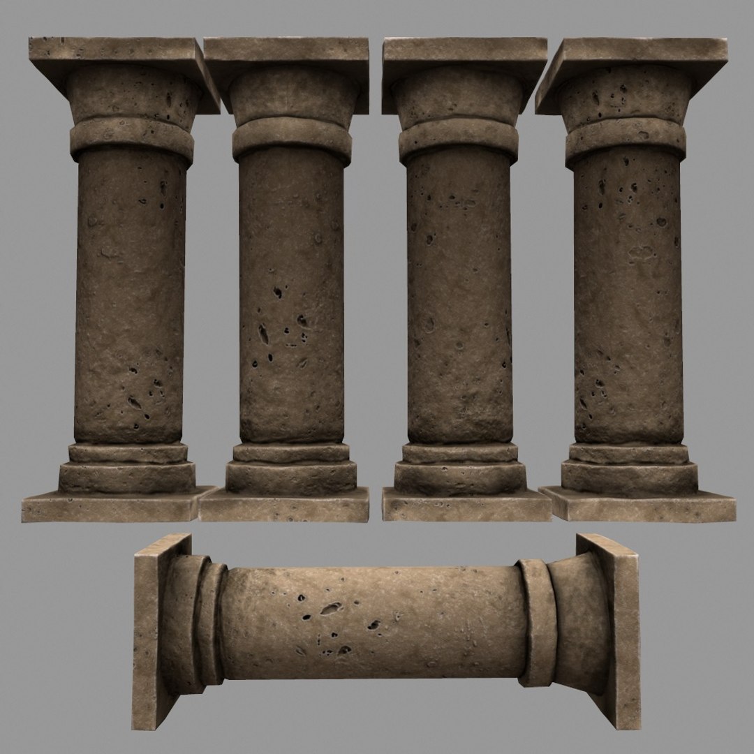 3d pillar model