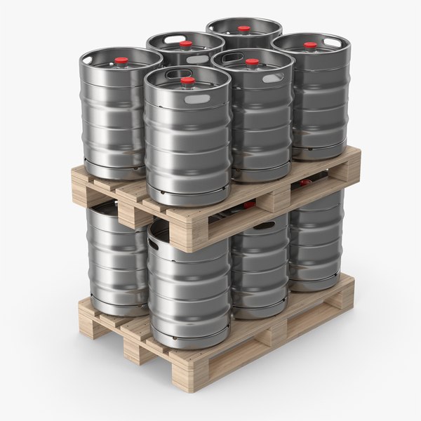 Wooden Pallets Of Beer Kegs 3D 모델 - TurboSquid 1983083