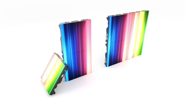 modelo 3d Monitor de panel de visualización de pantalla LED ...