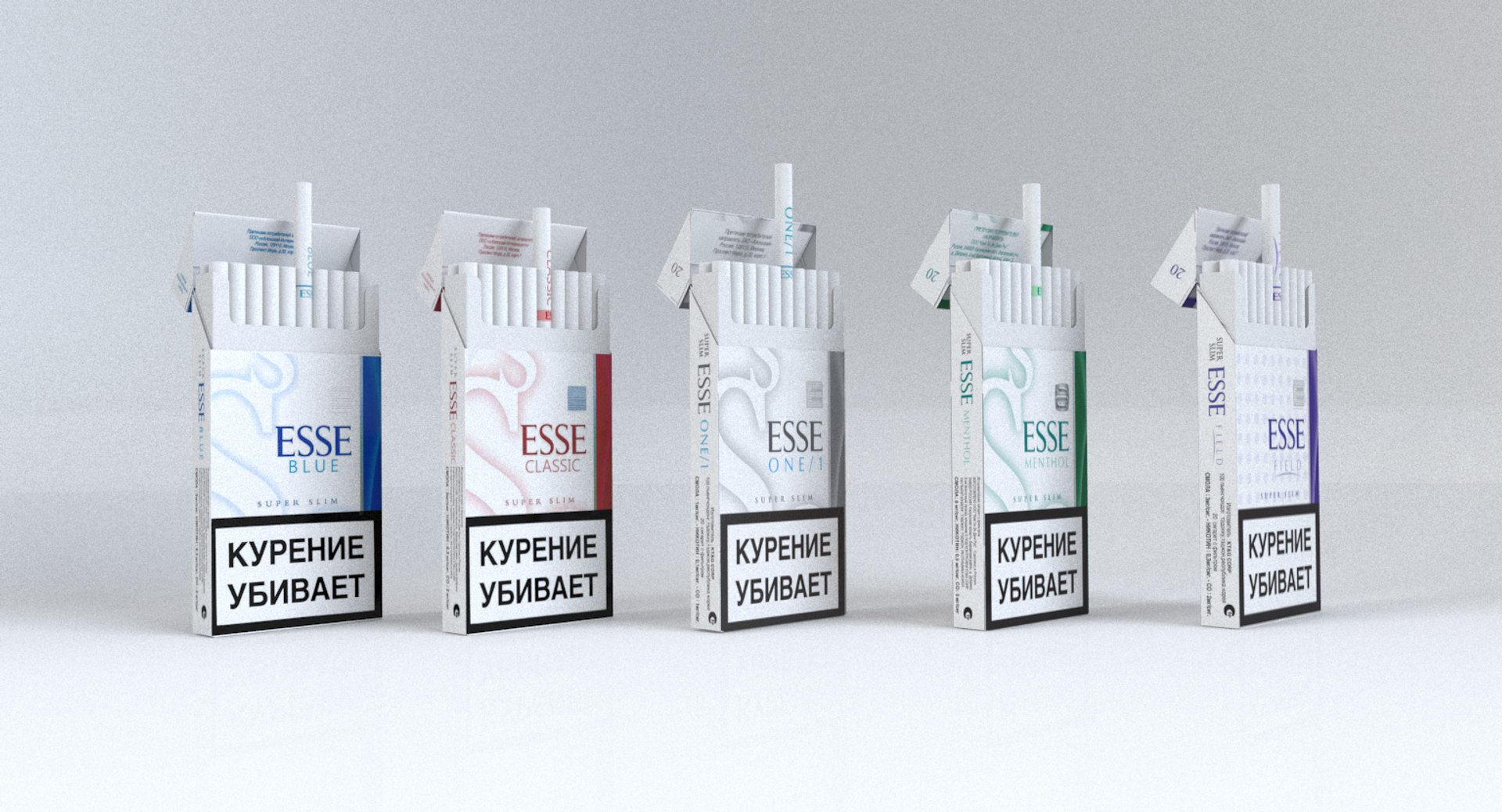 3d Model Of Esse Cigarettes